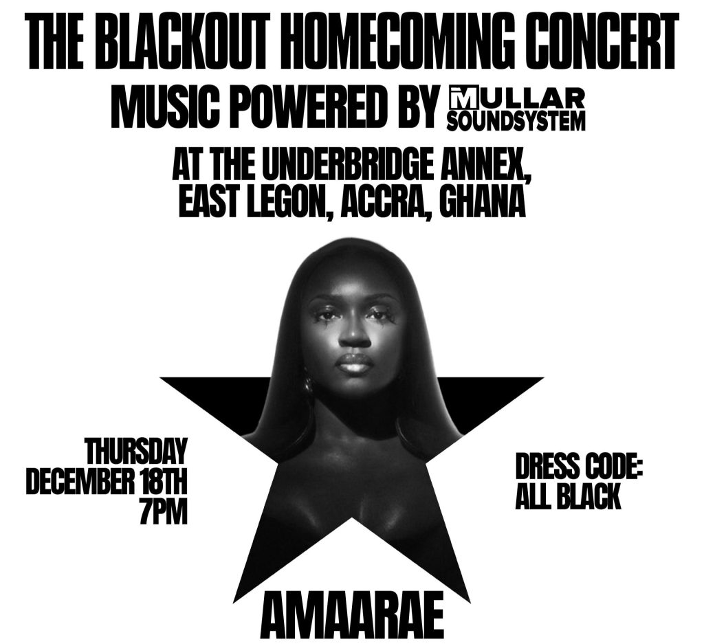Amaarae Brings "The Blackout" Homecoming Concert To Accra